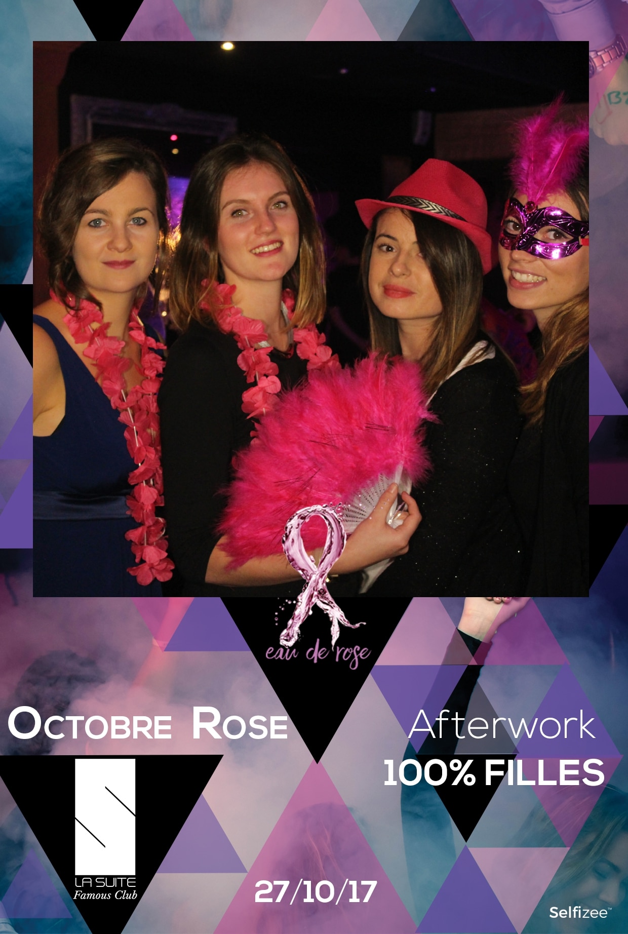 Un photobooth pour la soirée Octobre Rose à la boîte de nuit La Suite à ...