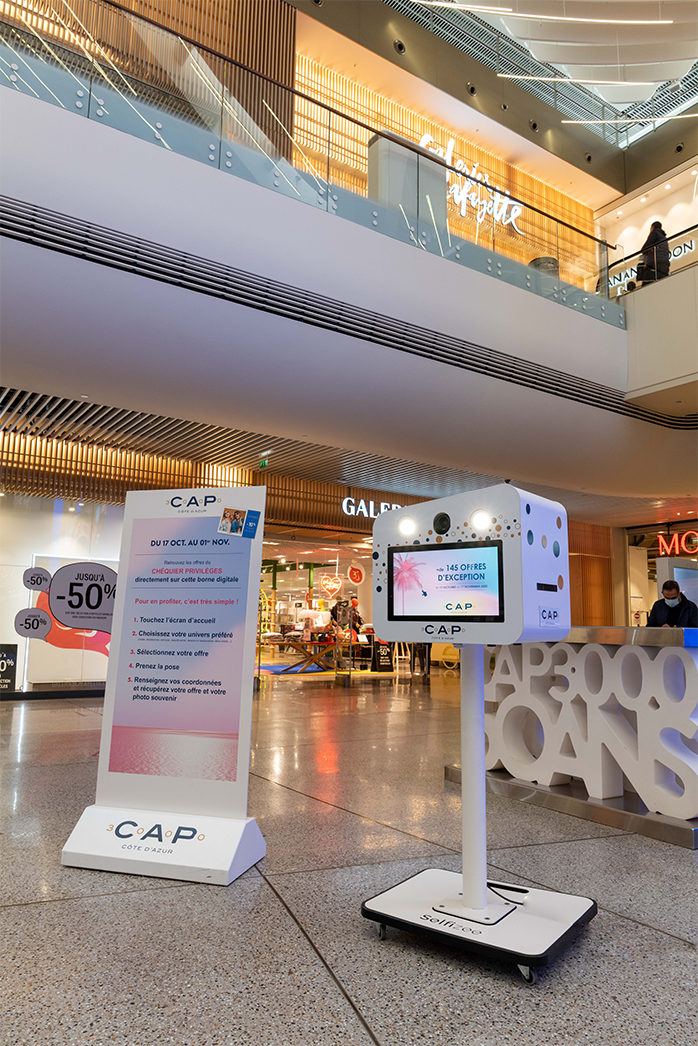 Nos bornes photos au service du centre commercial Cap 3000 de Nice pour ...